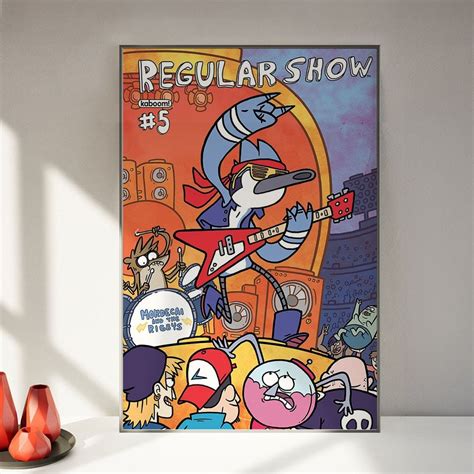 Regular Show Poster Rock Concert Mordecai And The Rigbys Muscle Man