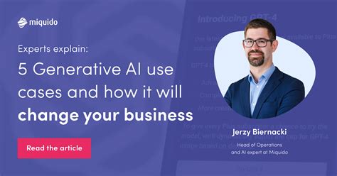 Generative AI In Business 5 Use Cases Solutions Miquido Blog