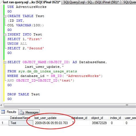 Sql Server Find Last Date Time Updated For Any Table Journey To Sql
