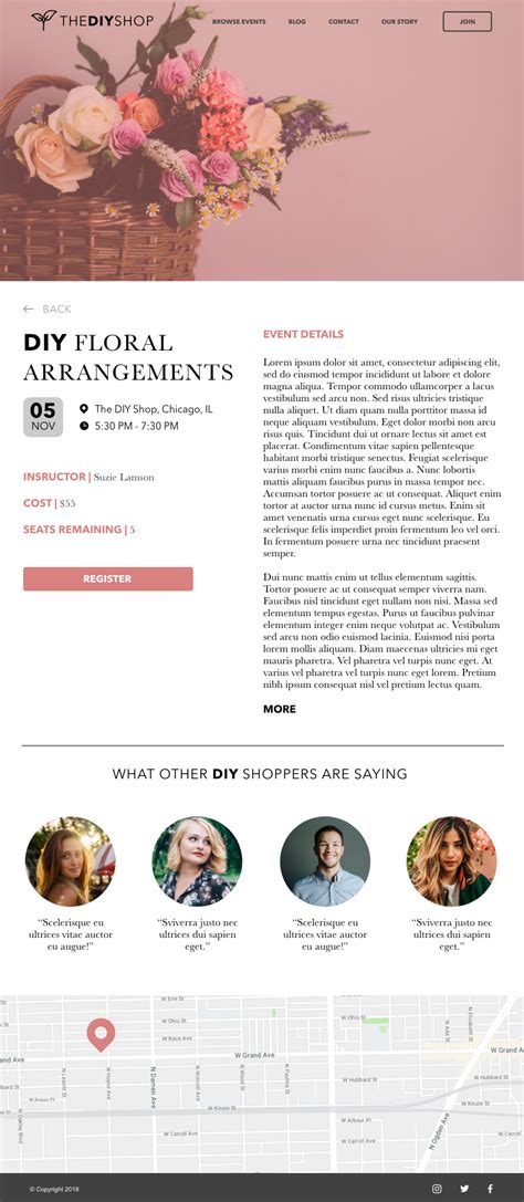 RESPONSIVE EVENT PAGE UI On Behance