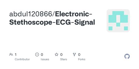 Github Abdul120866 Electronic Stethoscope Ecg Signal