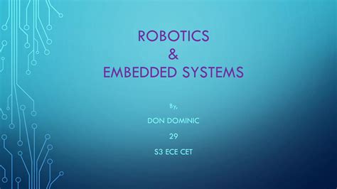pdf robotics and embedded systems dokumen tips