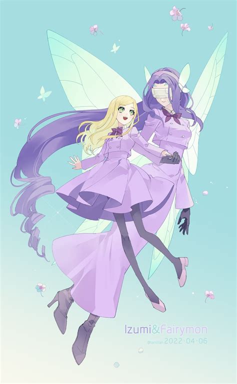 Fairimon And Orimoto Izumi Digimon And More Drawn By Lan Lan