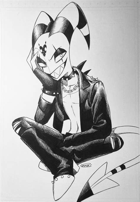 Menma Enaic31 Blitzo Helluva Boss Hellaverse Helluva Boss Absurdres Ballpoint Pen