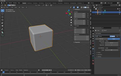 【blender入門】モディファイアツールを活用する①導入〜generate Array Bevel Boolean Styly