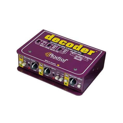 Manual De Usuario Radial Engineering Decoder 16 Páginas