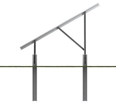 Driven Piles Solar Ground Mounting System Solarport Systems