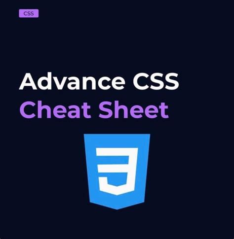 Md Junnun Prodhan On Linkedin 👩‍💻 Advanced Css Cheat Sheet