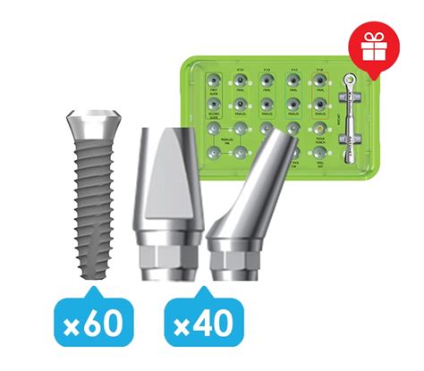 Dentium - SimpleLine Fixture + Abutment Package - Dandal Implant ...