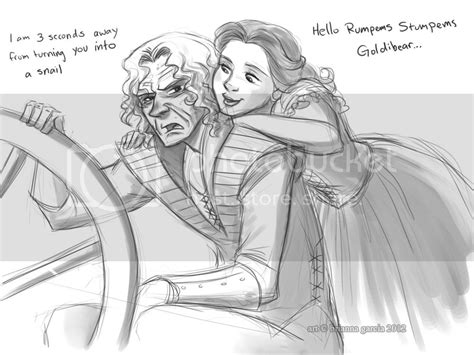 Once Upon A Time Rumpelstiltskin And Belle 6 I Think He Did Fall In