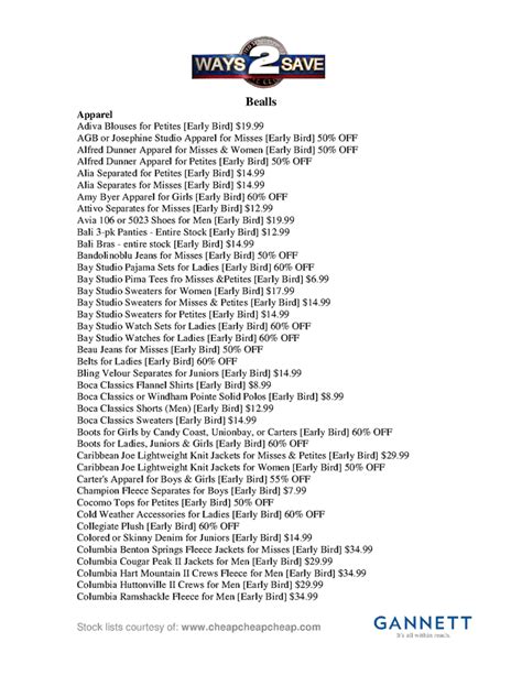 Bealls List Documentcloud