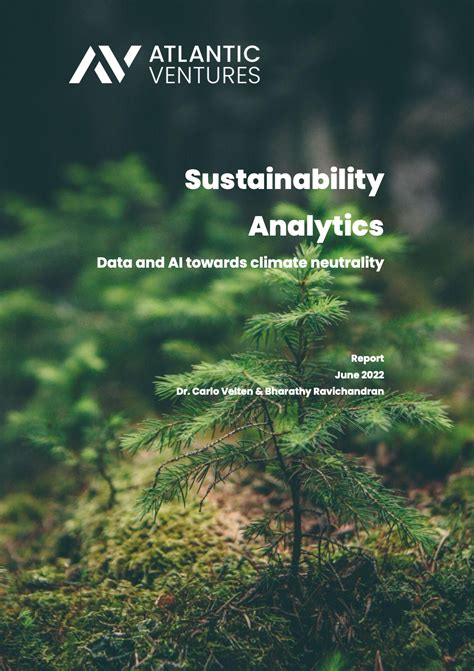 Sustainability Analytics Data And Ai Towards Climate Neutrality