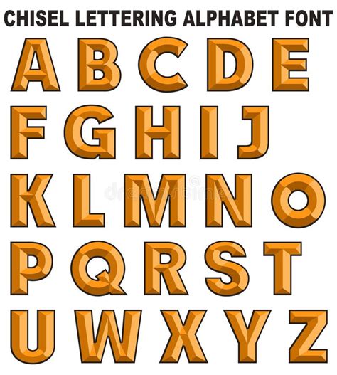 Chisel Lettering Stock Illustrations 407 Chisel Lettering Stock