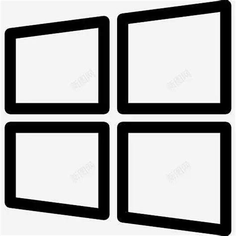 Windows徽标社会概述图标 平面电商 创意素材 花瓣网