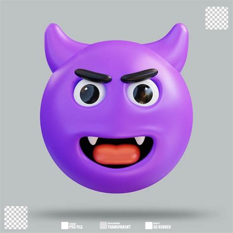Premium Psd 3d Illustration Evil Laugh