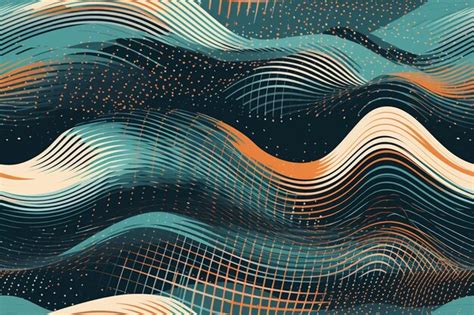Premium Ai Image Dynamic Abstract Pattern Inspired By Music And Sound Waves Created With