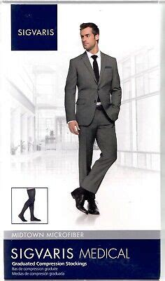 Sigvaris 822 Mens Microfiber 20 30mmhg Thigh High Compression Ebay