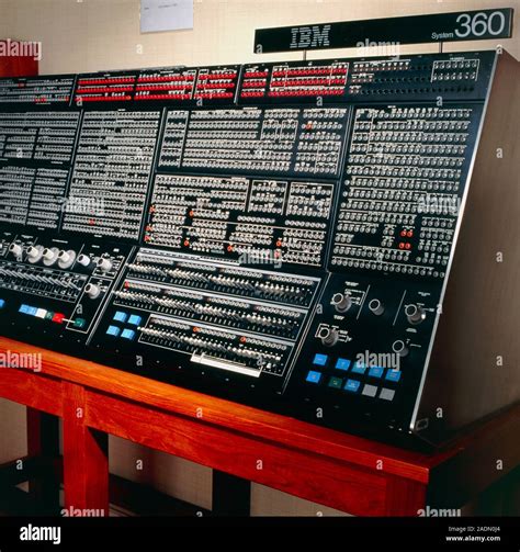 Early Computer Console Of An IBM Computer From This