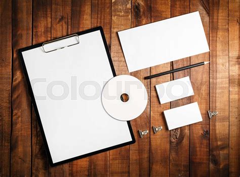 Blank Identity Template Stock Image Colourbox