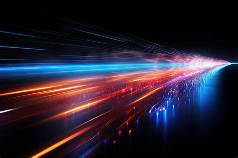 Premium Ai Image A Simulation Of Data Transfer Is Depicted With