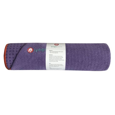 Полотенце для йоги iyogasports 183x61 см, фиолетовый