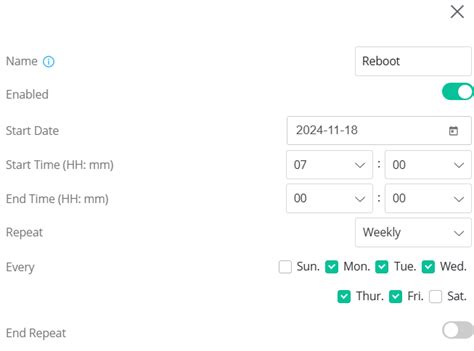 Schedule A Router Reboot Draytek