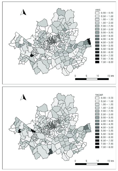 District Wise Rar Distribution Based On Interpolated Aws Rainfall