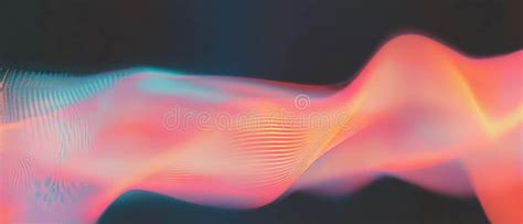 Exploring Interconnected Digital Waves With Vibrant Colors And Dynamic Patterns Stock