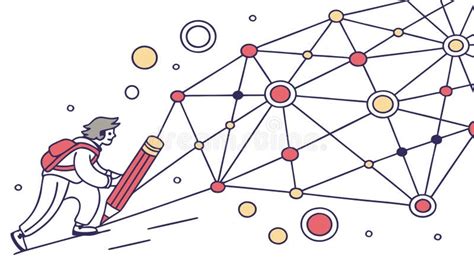 Architect Planning Digital Network Blueprint Creative Problem Solving