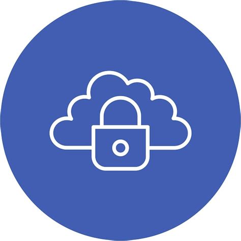 Premium Vector Secure Cloud Vector Illustration Style