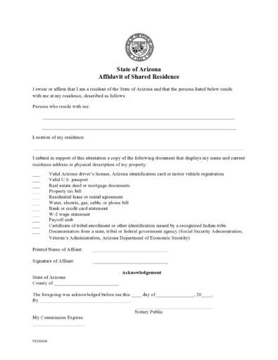 40 Free Affidavits Of Residence Affidavit Of Address Samples