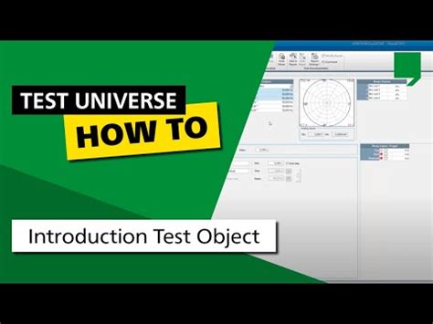 Introduction To The Test Object YouTube