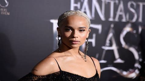 Zoe Kravitz Debuts Platinum Braids Essence