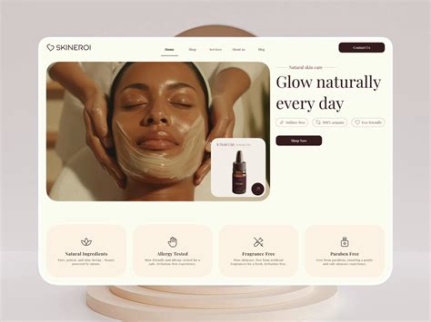 Skineroi Cosmetic E Commerce Website Uiux Design By Pixso Design On