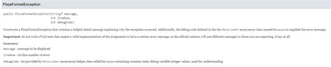Solved Public Class Pizzaformatexception Extends Exception 2