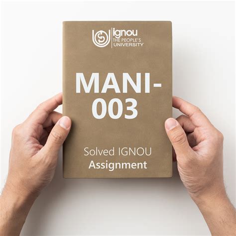 MANI IGNOU Solved Assignment Solution Free Download