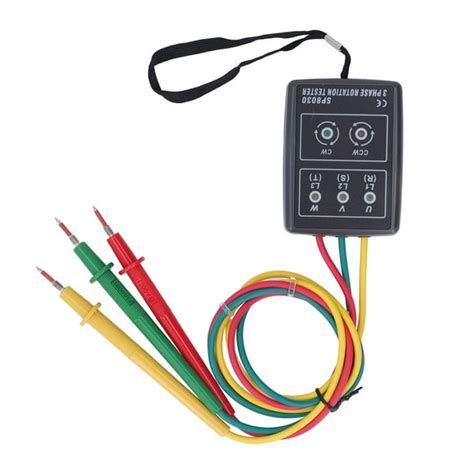 Phase Sequence Rotation Tester Phase Rotation Meter 5 Phase Rotation Tester Phase Sequence