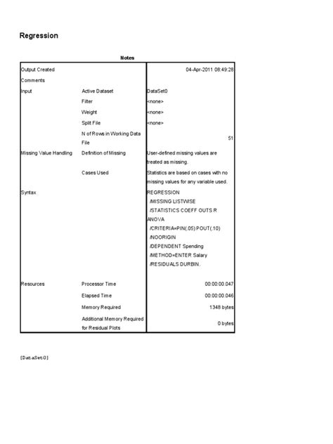 Regression Pdf Errors And Residuals Dependent And Independent