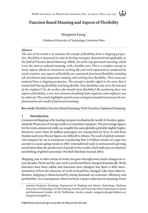 pdf function based manning and aspects of flexibility