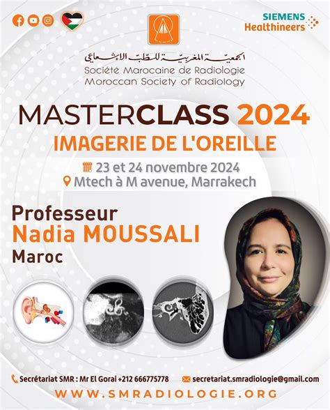 Société Marocaine De Radiologie Master Class 2024 Imagerie De Loreille