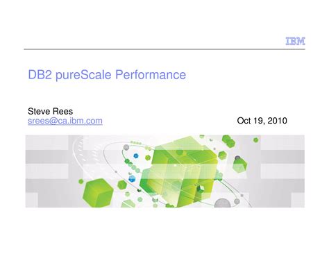 Episode 4 Db2 Purescale Performance Webinar Oct 2010 Ppt