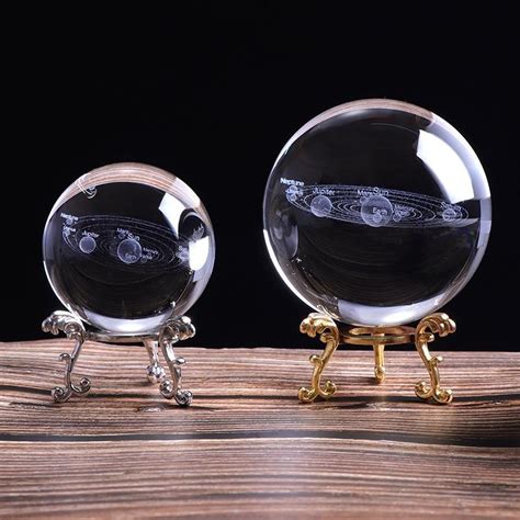3d Solar System Crystal Ball