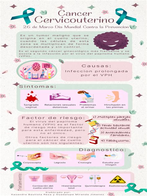 Infografía Sobre Cáncer Cervicouterino Pdf
