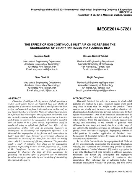 Pdf The Effect Of Non Continuous Inlet Air On Increasing The