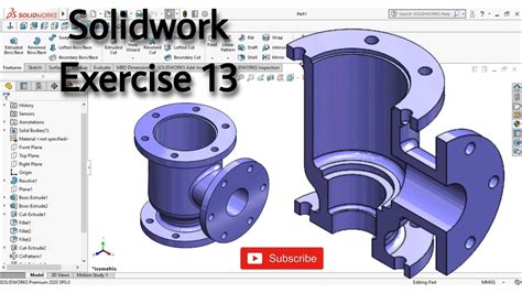 SolidWorks Practice Exercises for Isometric Drawing | SolidWorks Part Modeling. - YouTube