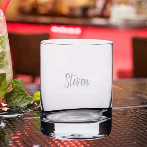 custom name script rocks glass zazzle