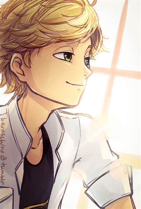 “actual Model Adrien Agreste ” Experiment With Color Bandw Version