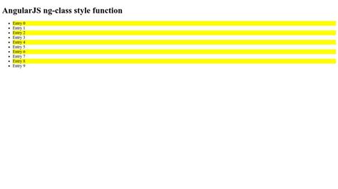Angularjs Ng Class Style Function
