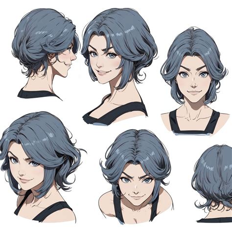 Artstation 493 Anime Multiple Face Angle And Mood Face Character