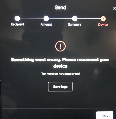 Polkadot Sending Errors Rledgerwallet
